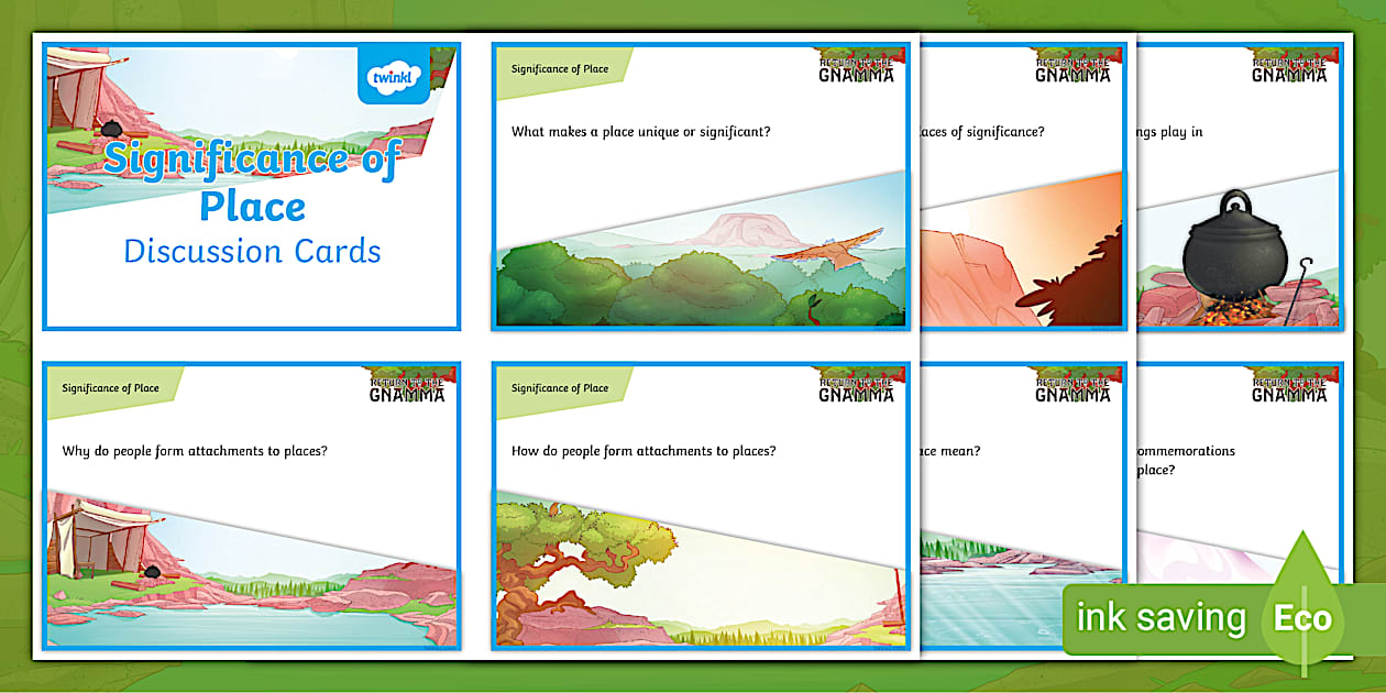 Return to the Gnamma Significance of Place Discussion Cards