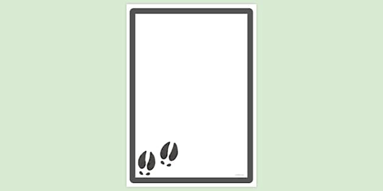 Goat Hoof Prints Page Border | Page Borders | Twinkl
