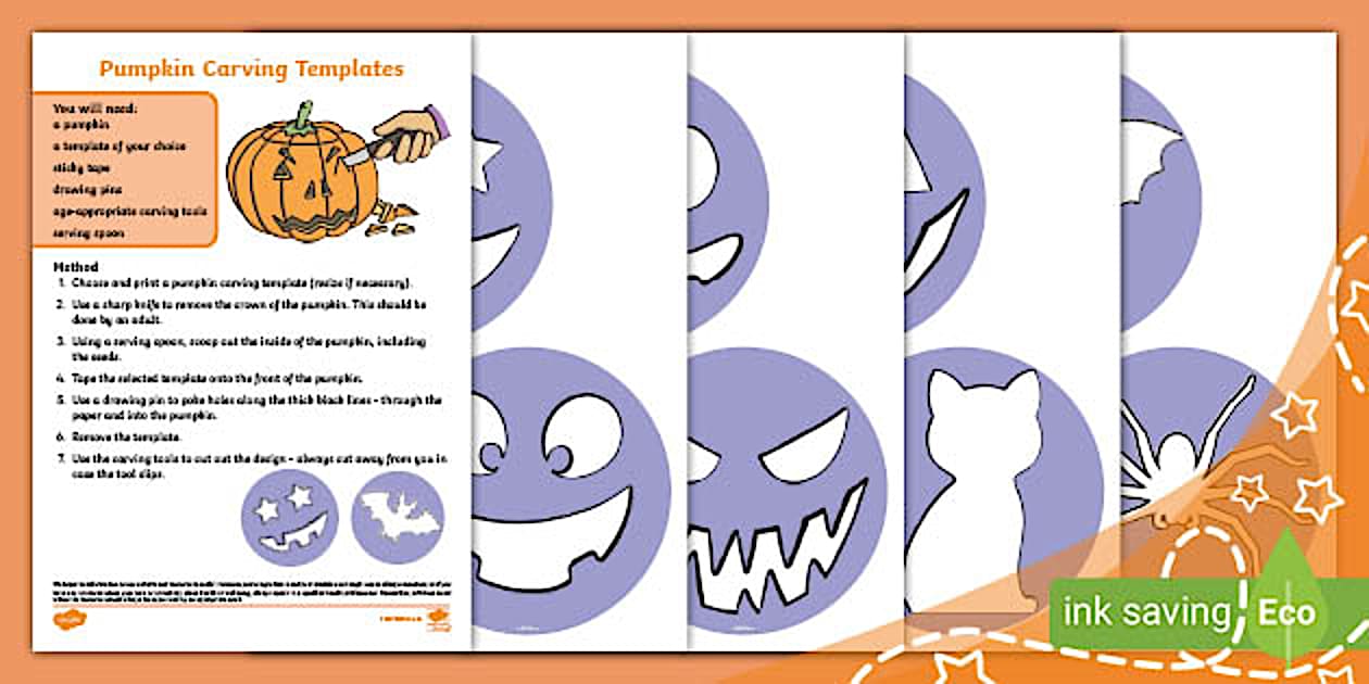 Printable Pumpkin Designs - Cute Pumpkin Carving Templates