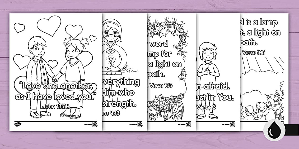 Catholic Education Mindfulness Colouring Pages Pack - Twinkl