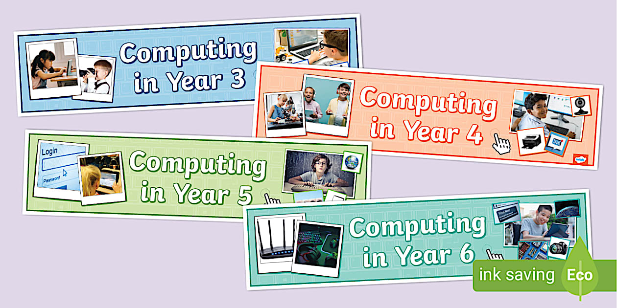KS2 Computing Photographic Banners - Computing - Display