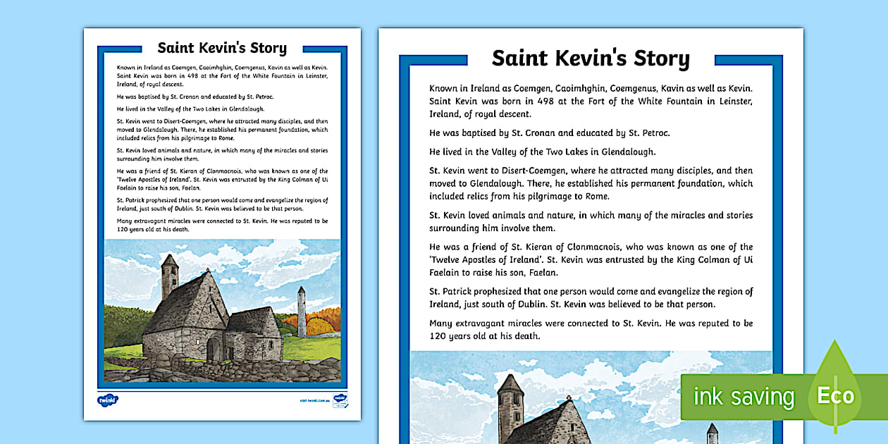 Saint Kevin's Story (Teacher-Made) - Twinkl