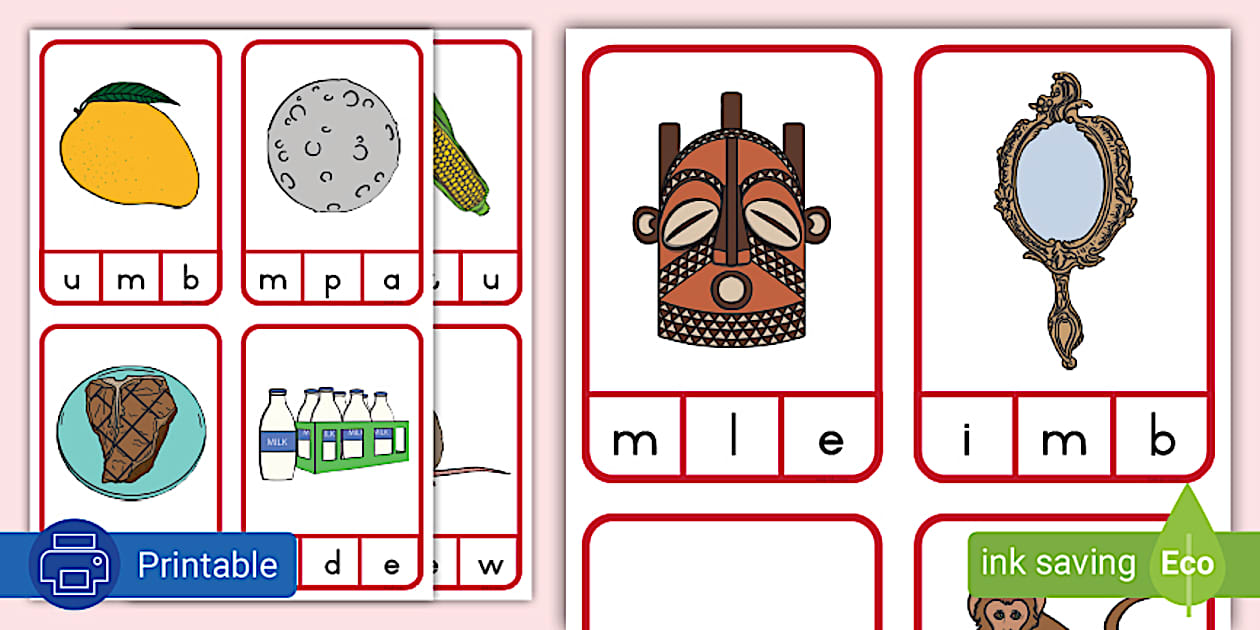 Grade R Phonics: Letter m Peg Card (teacher made) - Twinkl