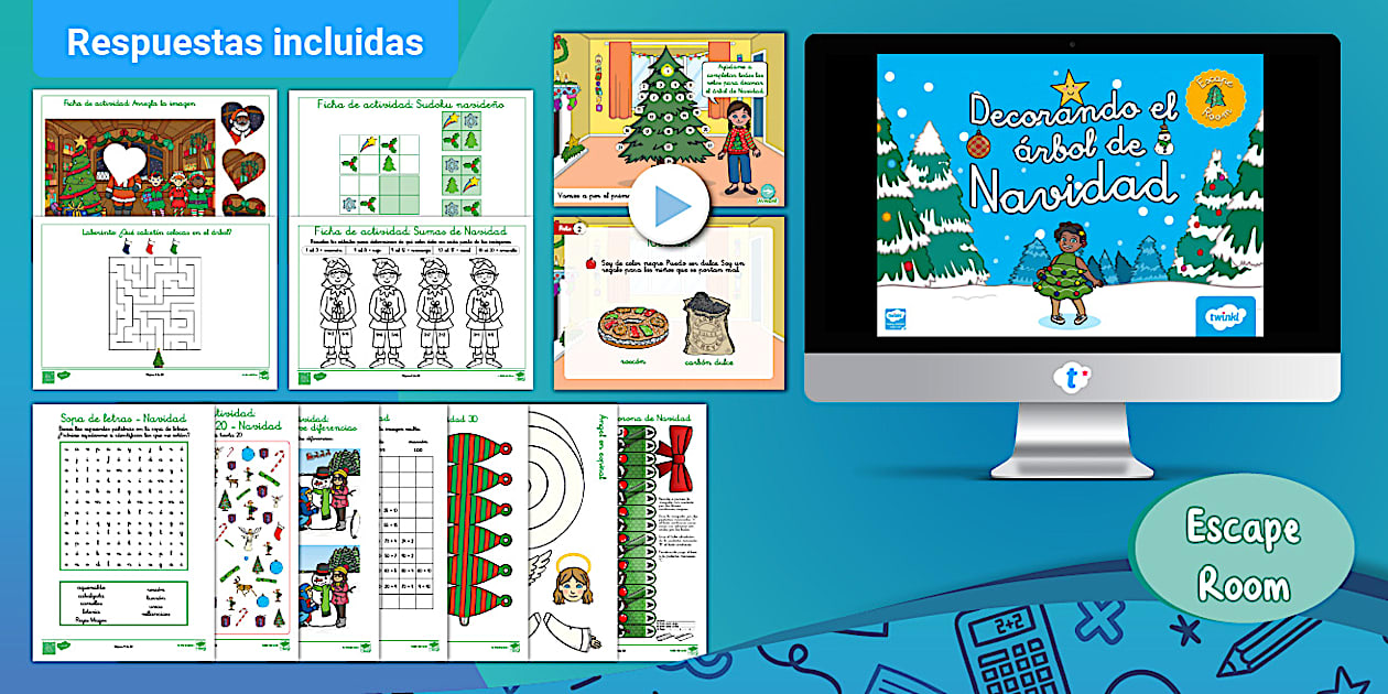 Escape room: Decorando el árbol de Navidad (teacher made)