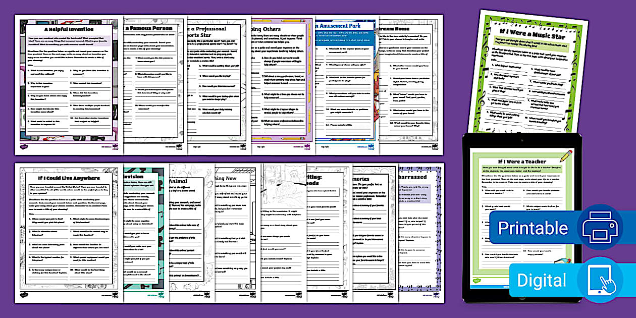 Creative Writing Activity Pack for 6th-8th Grade - Twinkl