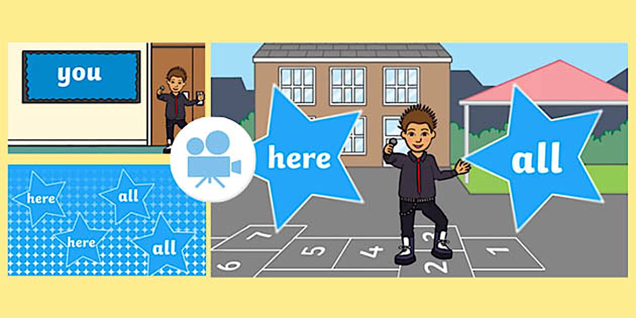 Level 3 Tricky Word Song my, you, they, here | Twinkl Go!