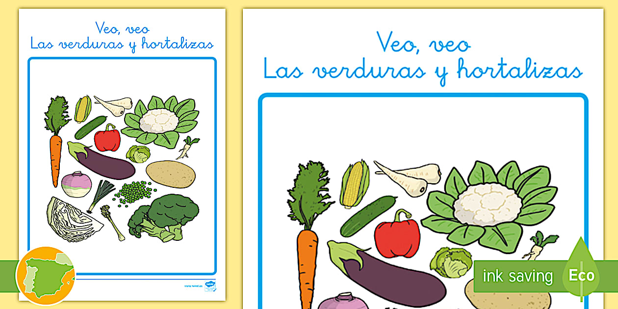 Ficha de actividad: Veo, veo - Las verduras y hortalizas