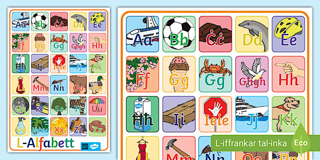 Kartellun b'wiri tal-Alfabett (Teacher-Made) - Twinkl