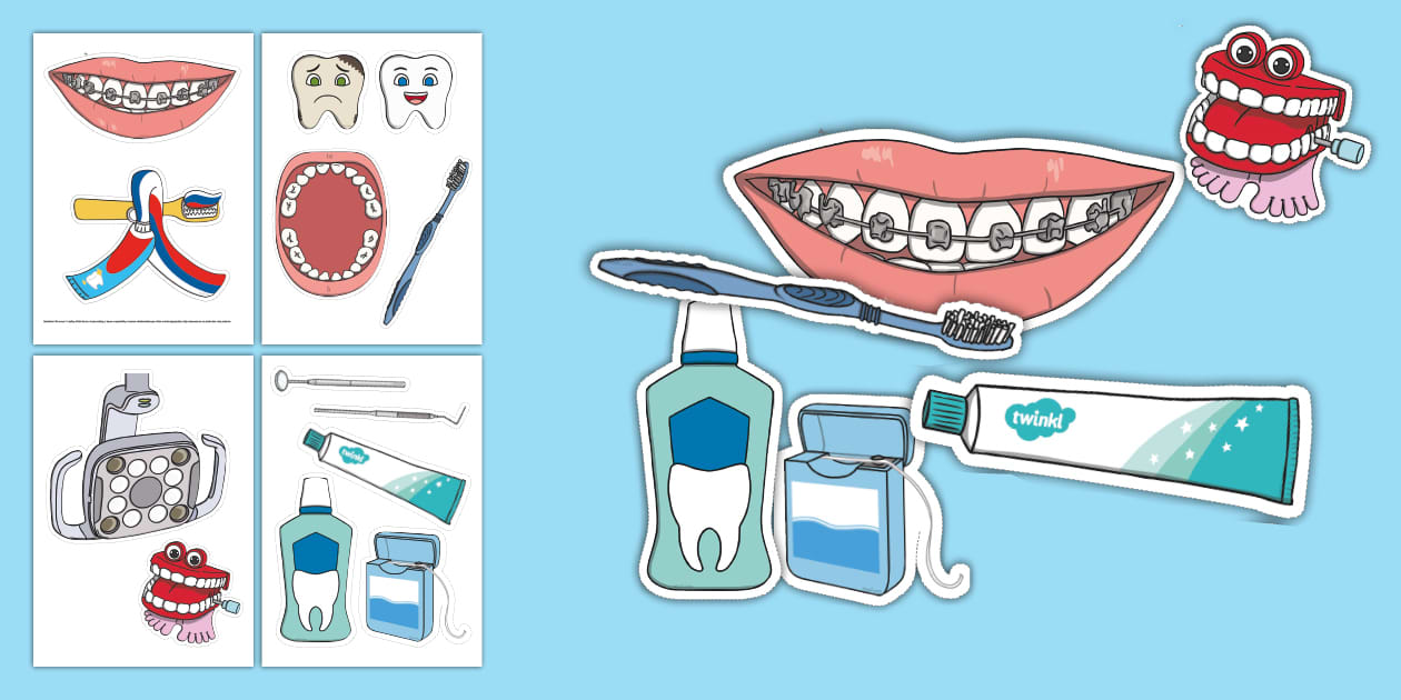 Dental Health Week Dentist Role Play Cut-Outs (teacher made)