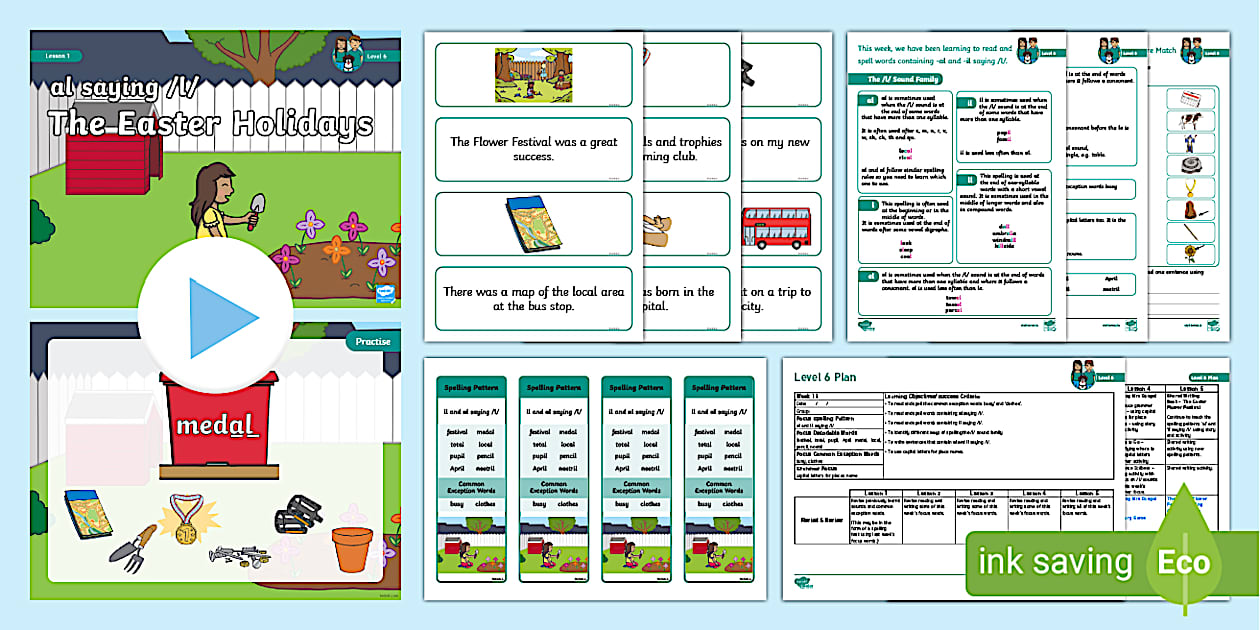 ‘al and il’ saying /l/ Lesson Plan - Level / Phase 6 Week 11 Lesson 1 ...