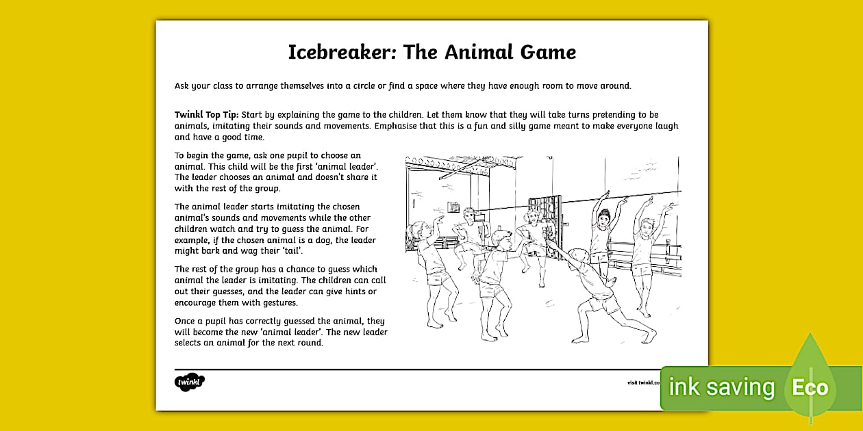 Animals Icebreaker Game (teacher made) - Twinkl