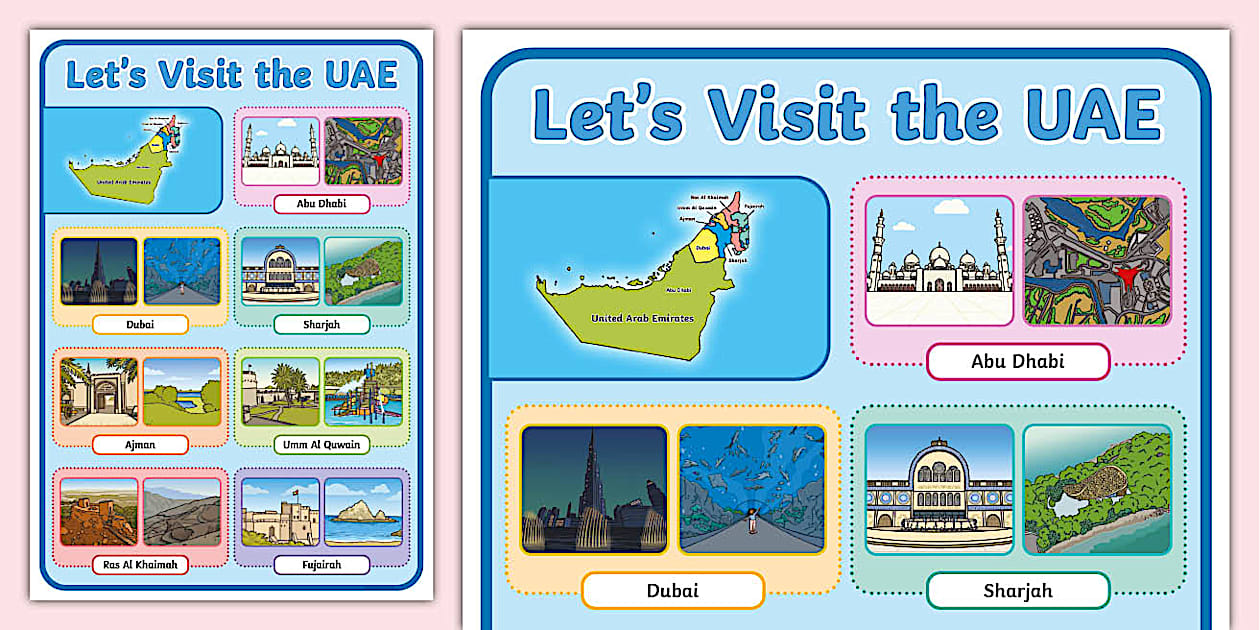 Let's Visit the UAE Poster (teacher made) - Twinkl