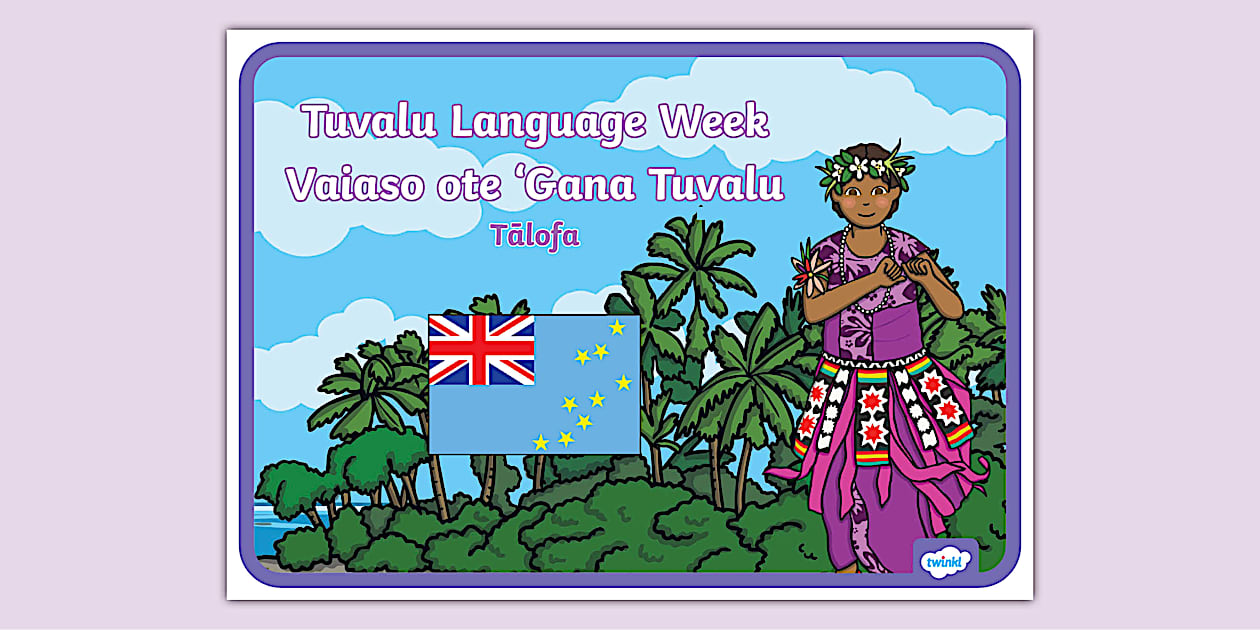 Tuvaluan Language Week Poster (teacher made) - Twinkl