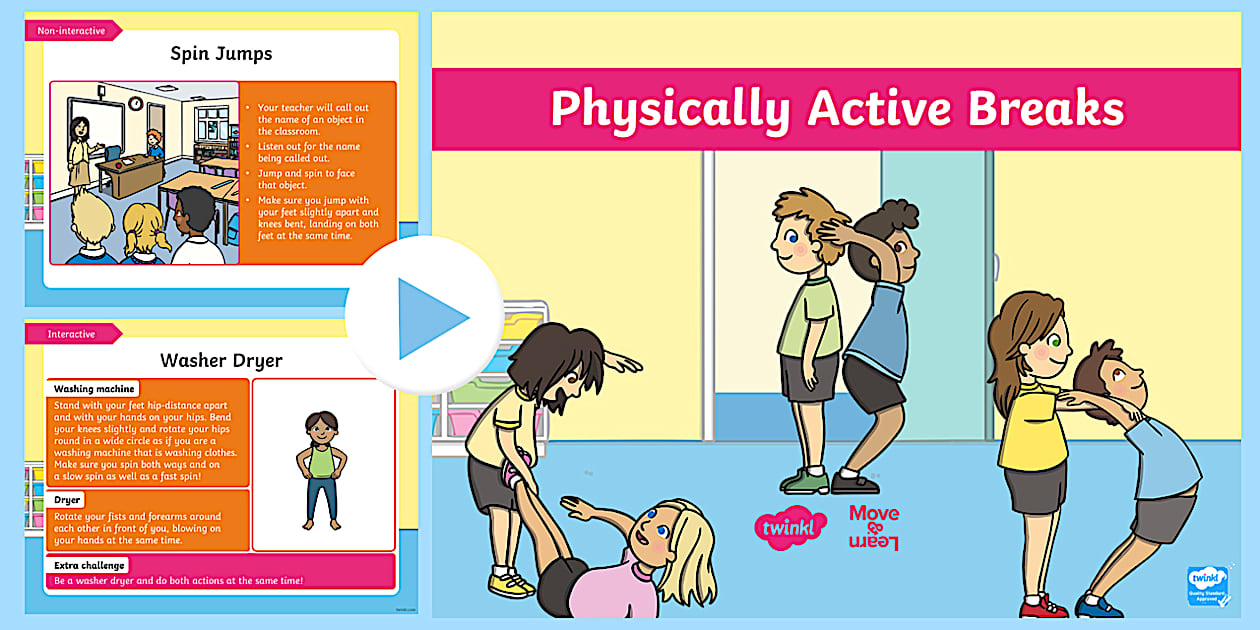 FREE! - 👉 KS1 Move and Learn: Physically Active Breaks PowerPoint