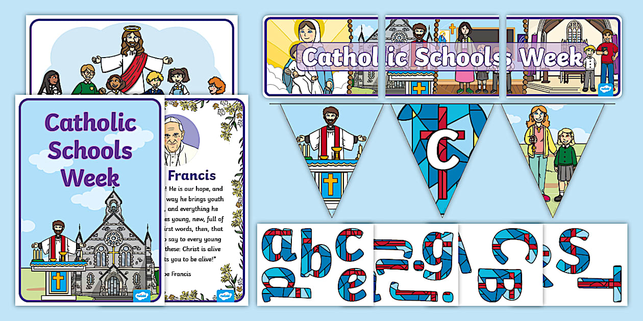 Catholic Schools Week Decoration Display Pack (teacher made)