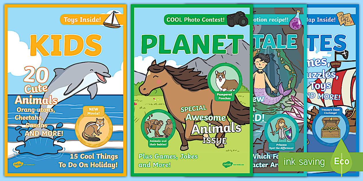 Newsagents Role Play Magazine Covers (teacher made) - Twinkl