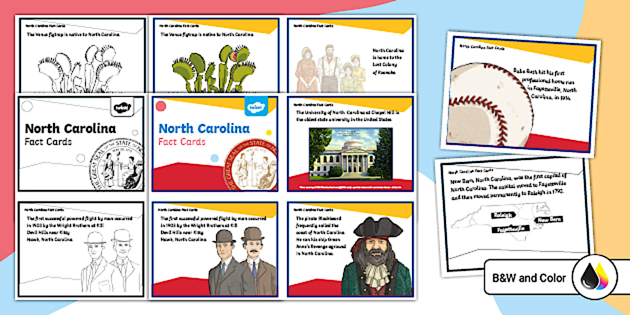 North Carolina Fact Cards