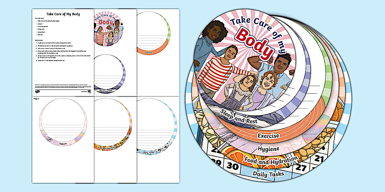 Take Care of My Body Circles Booklet (Teacher-Made) - Twinkl