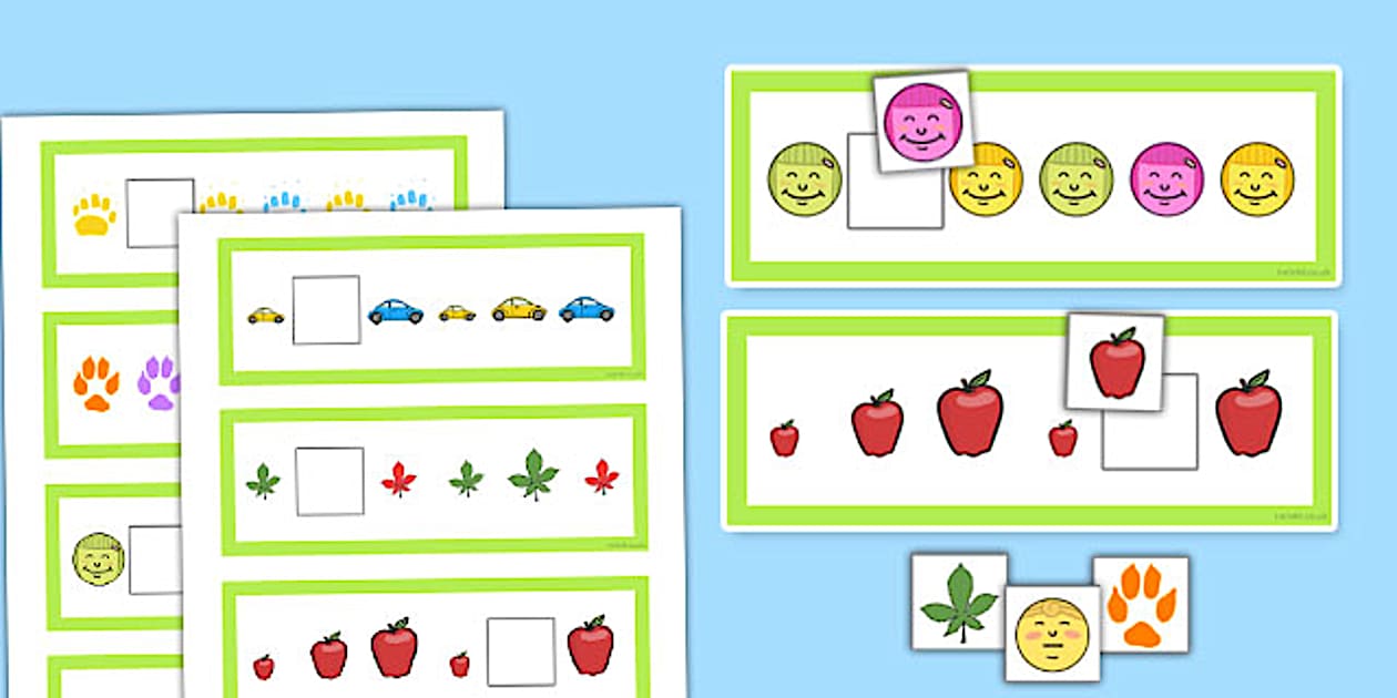 Missing Pattern Cards Activity (teacher made) - Twinkl