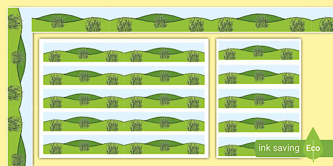 Grass Display Borders (teacher made) - Twinkl