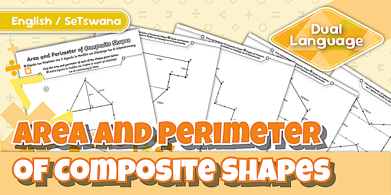 Grade 7 Area and perimeter of composite shapes - Tn/Eng
