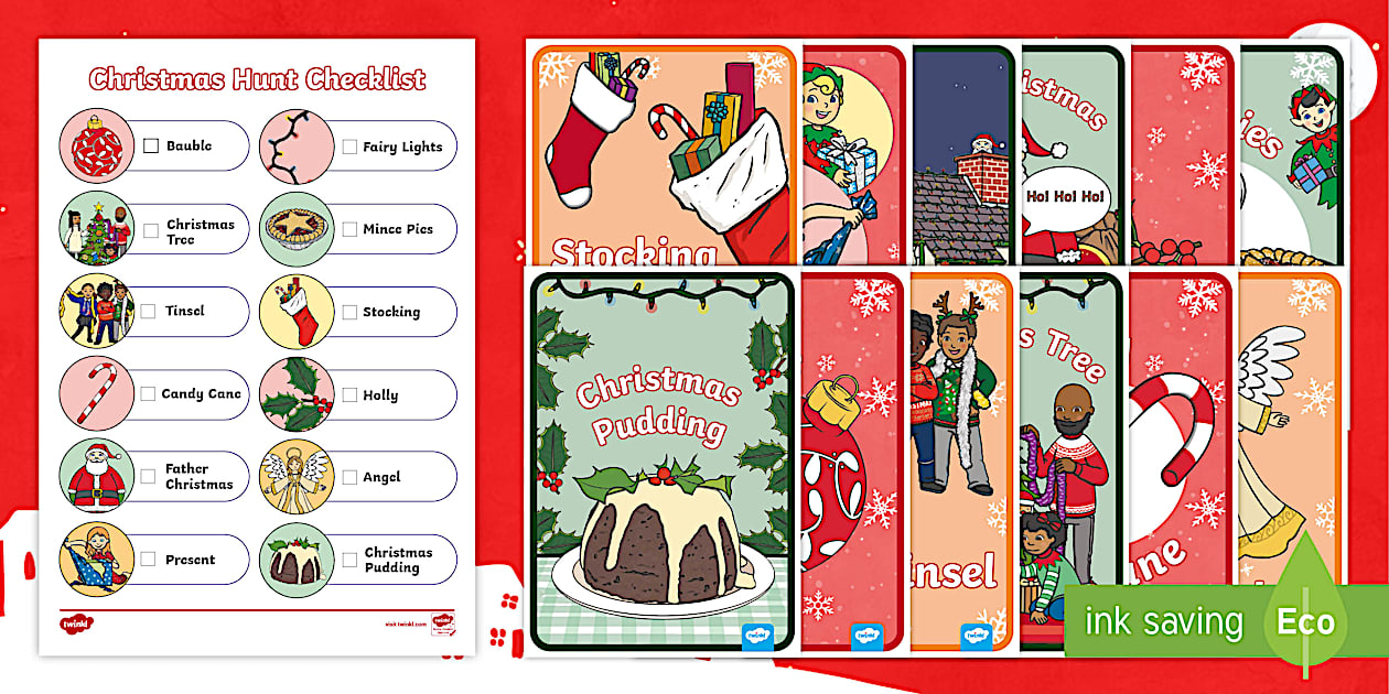 Christmas Hunt Activity Pack (teacher made) - Twinkl