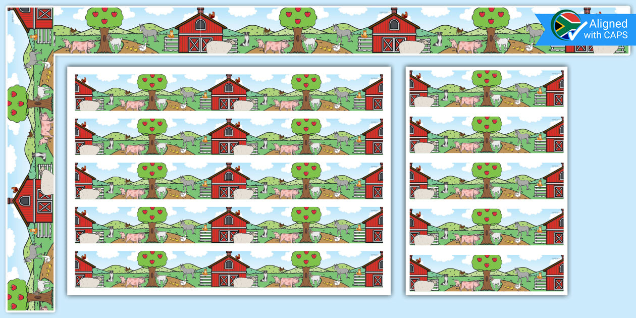 Farm Themed Classroom Display Borders (teacher made)