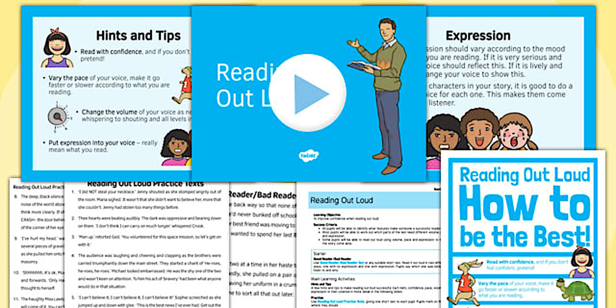 Reading Out Loud Lesson Pack (teacher made) - Twinkl