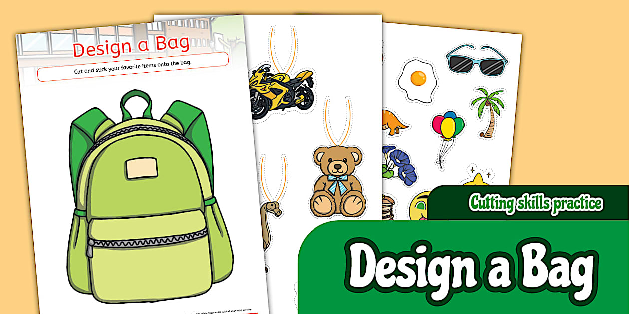 Design a Bag Cut and Stick Activity
