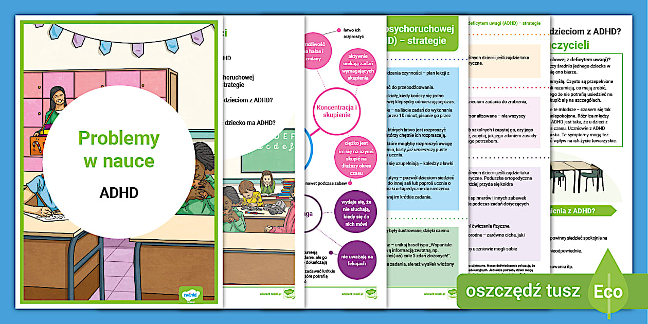 ADHD | Książeczka z informacjami dla dorosłych | Specjalne potrzeby ...