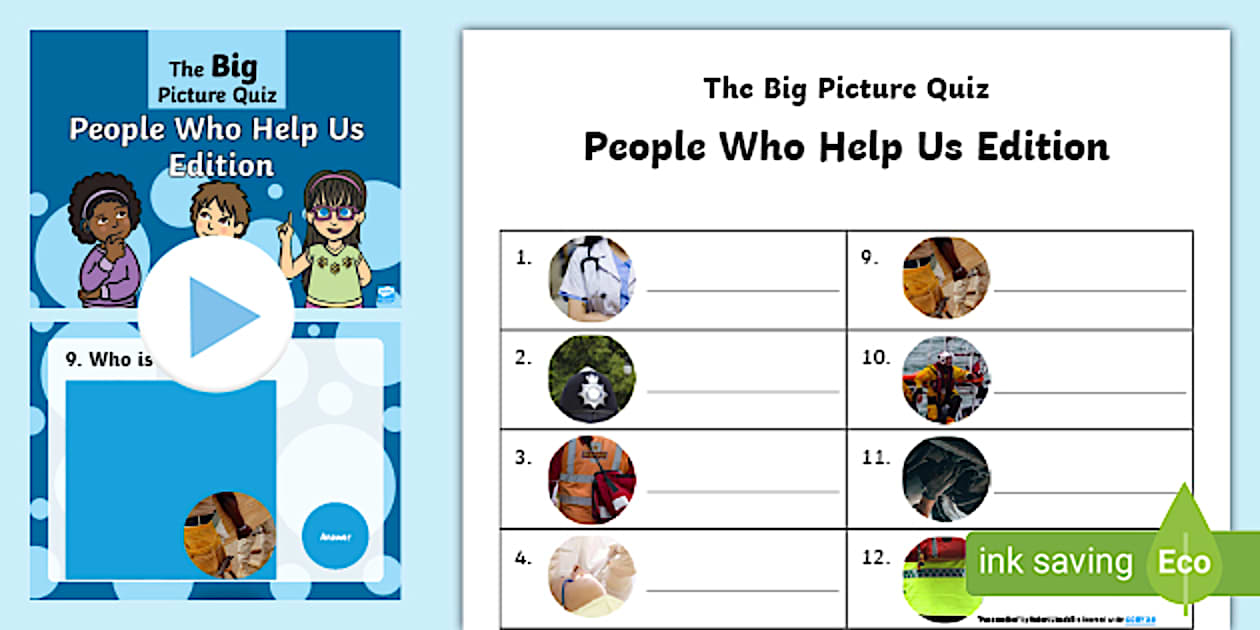 People Who Help Us-Themed Picture Quiz Pack - Twinkl