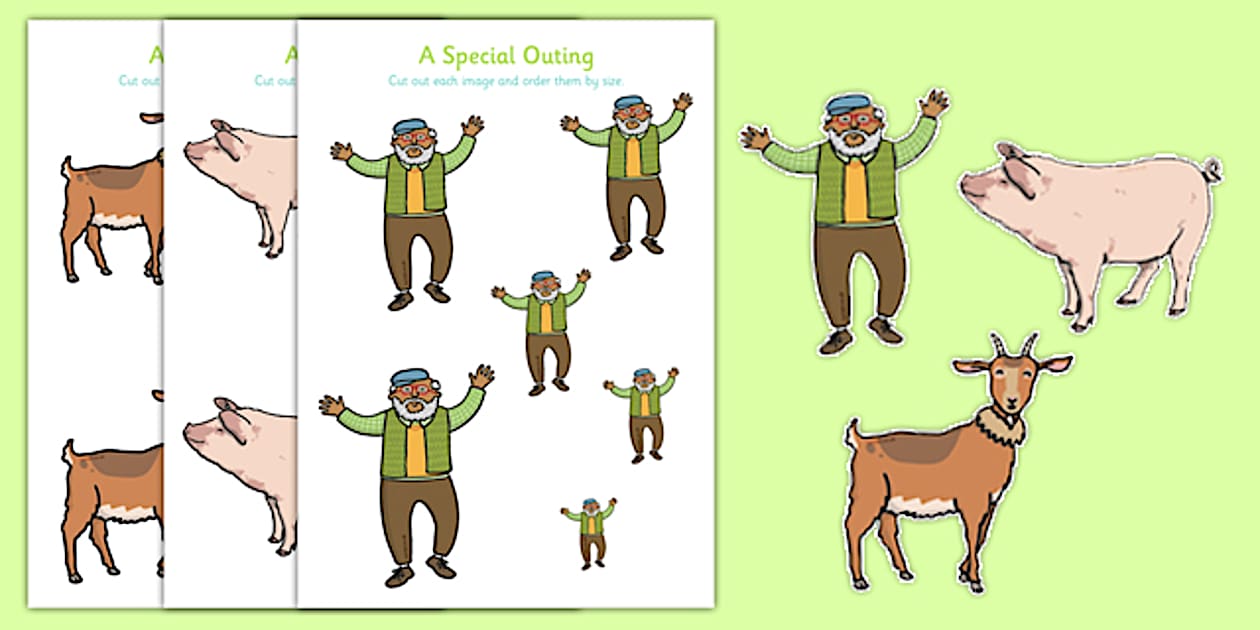 A Special Outing Size Ordering (teacher made) - Twinkl