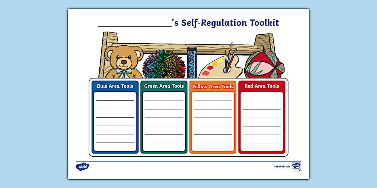 My Self-Regulation Toolkit Activity Sheet (teacher made)