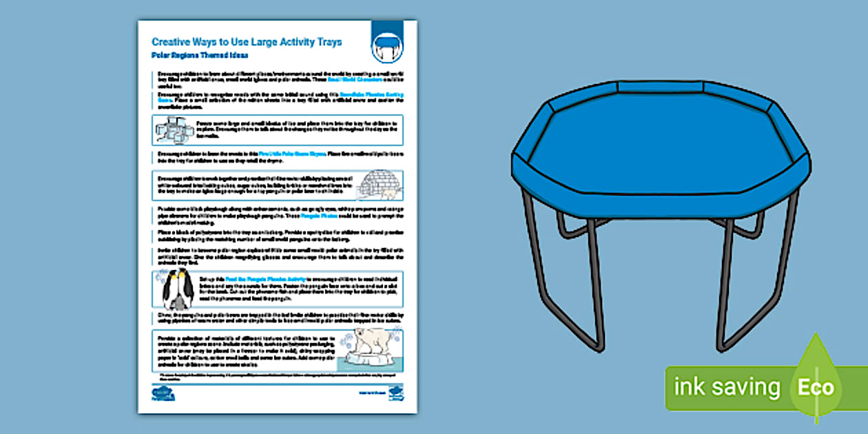 EYFS Activity Tray Polar Region Themed Ideas (teacher made)