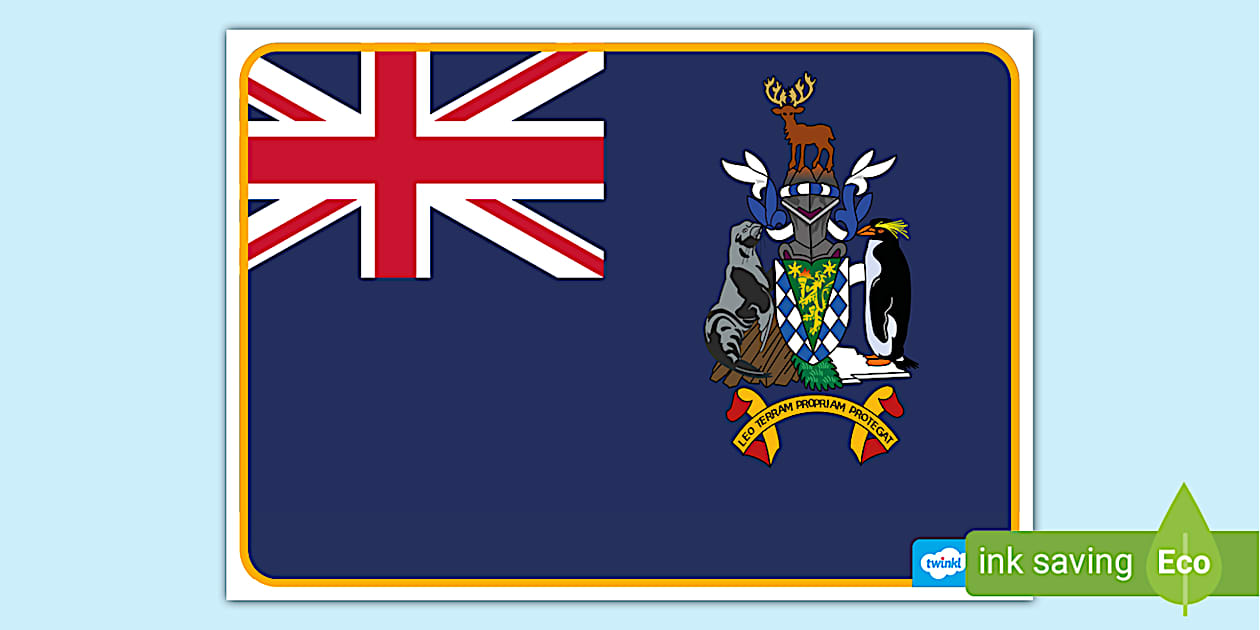 South Georgia and the South Sandwich Islands Flag Poster