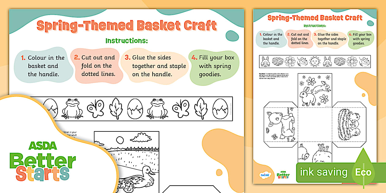 FREE! - ASDA Better Starts: Spring-Themed Basket Craft