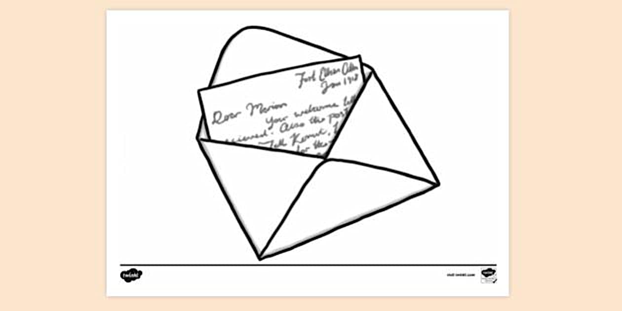 WWI Letter Colouring Sheet - KS1 (teacher made) - Twinkl