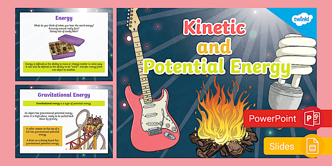 Kinetic and Potential Energy PowerPoint & Google Slides for 3rd-5th Grade