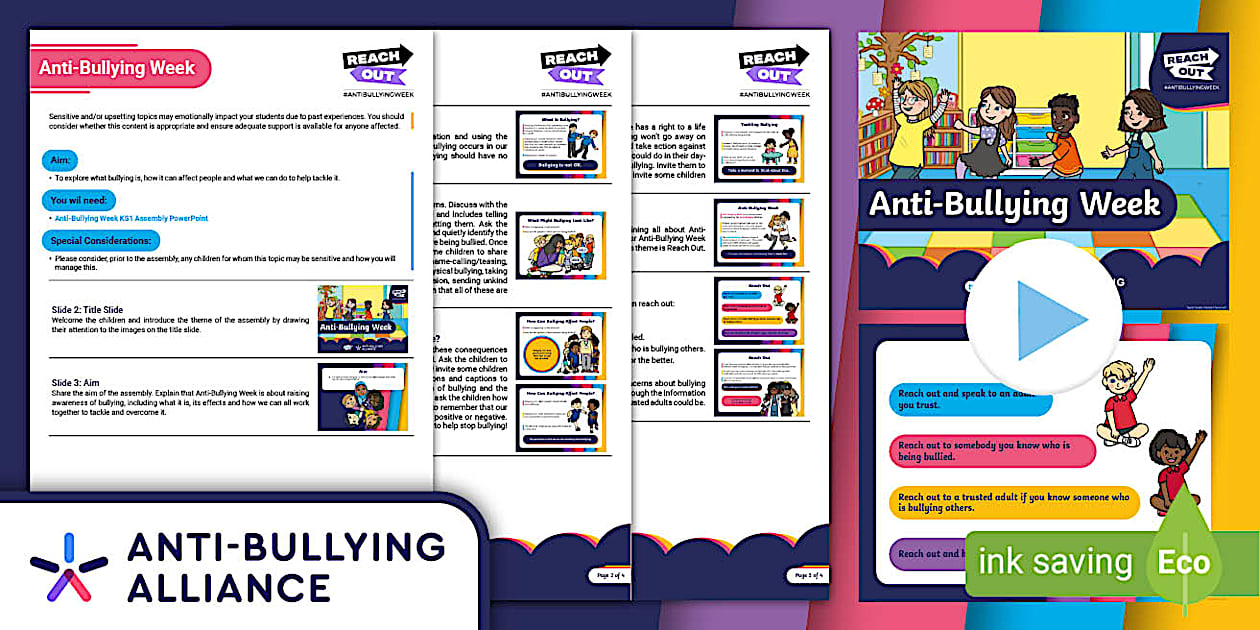 FREE! - Anti-Bullying Week Assembly Reach Out KS1 - Twinkl