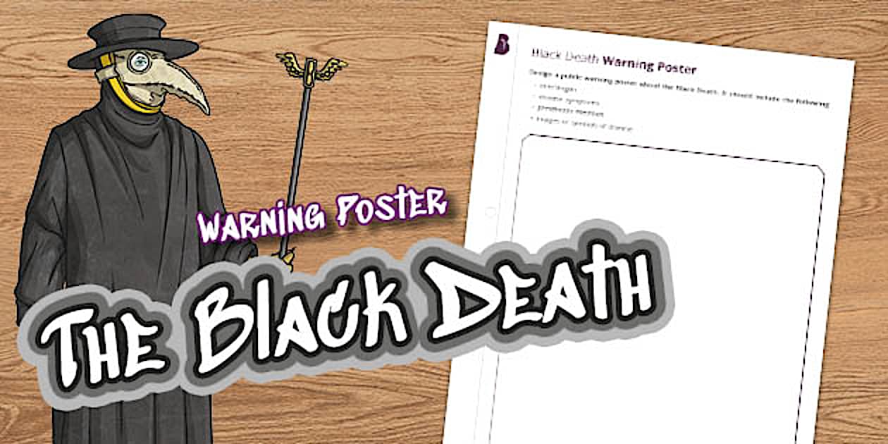 The Black Death Public Warning Poster
