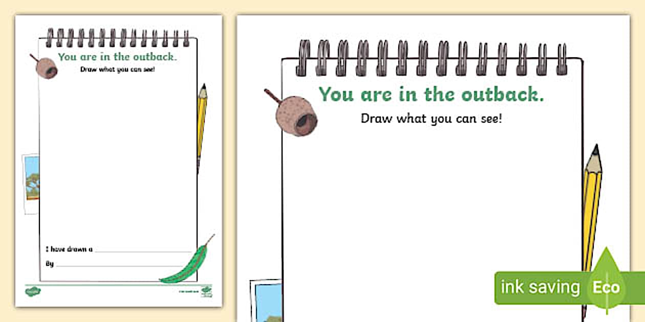 Outback Explorer Role Play Observation Sketch Pad - Twinkl