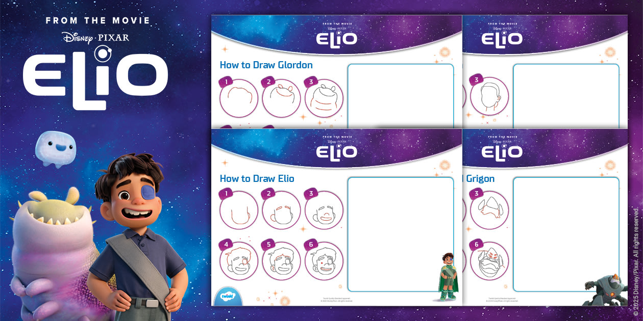 Elio: How to Draw Characters Activity