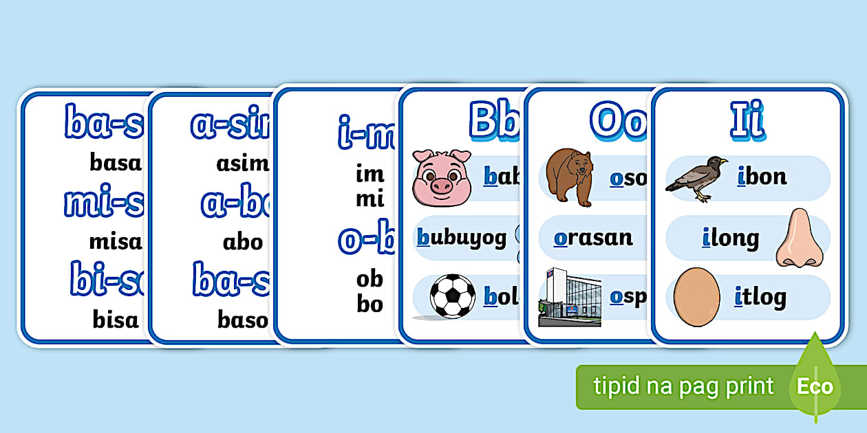 Marungko Approach flash cards (i, b, o) | Philippines | Twinkl