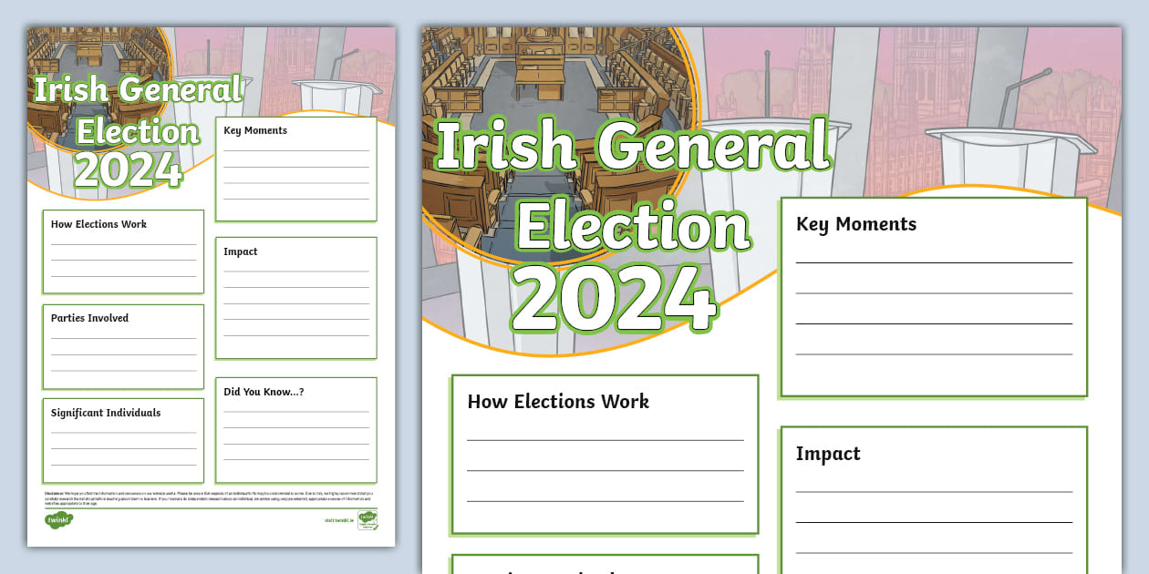 Irish General Election 2024 Fact File Template