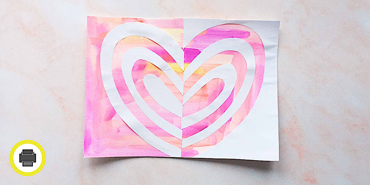 Valentine's Day Cards - Paper Craft Heart Art Activity