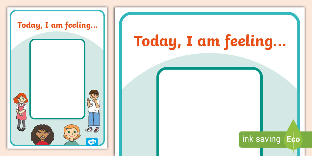 Today, I Am Feeling Display Poster (Hecho por educadores)