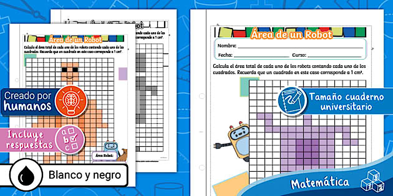 Área | Cuadrícula | Conteo de Cuadros | 4° | Medición | Guía