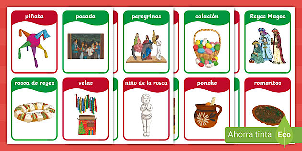 Juego de memoria: Navidad en México (teacher made) - Twinkl