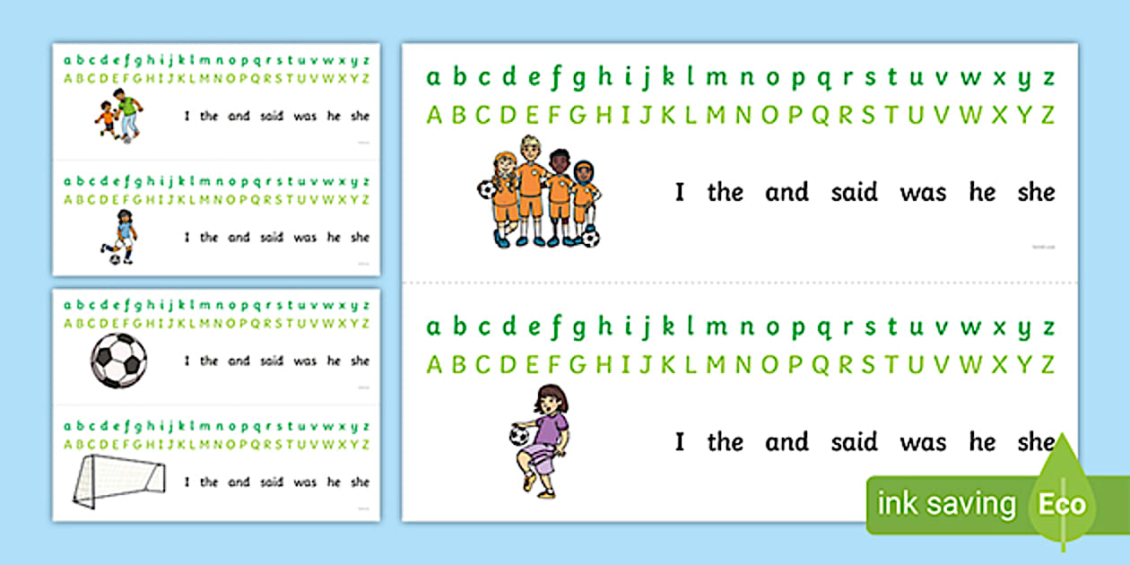 Alphabet Strips (Football) (teacher made) - Twinkl