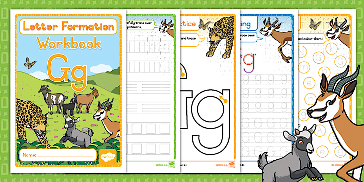 Grades 1 English -Handwriting -Booklet::Letter Formation Gg